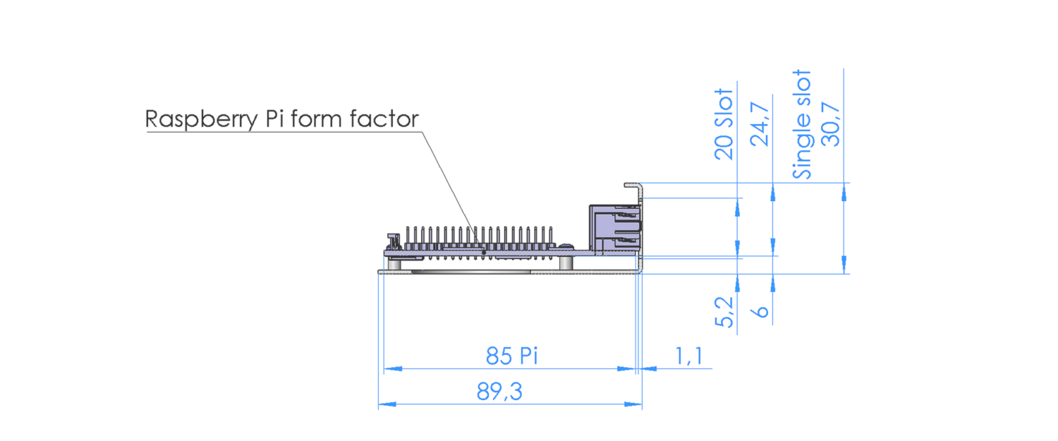 Raspberry Pi Rackmount Kit | 12x Slot | UM-SBC-211 | racknex