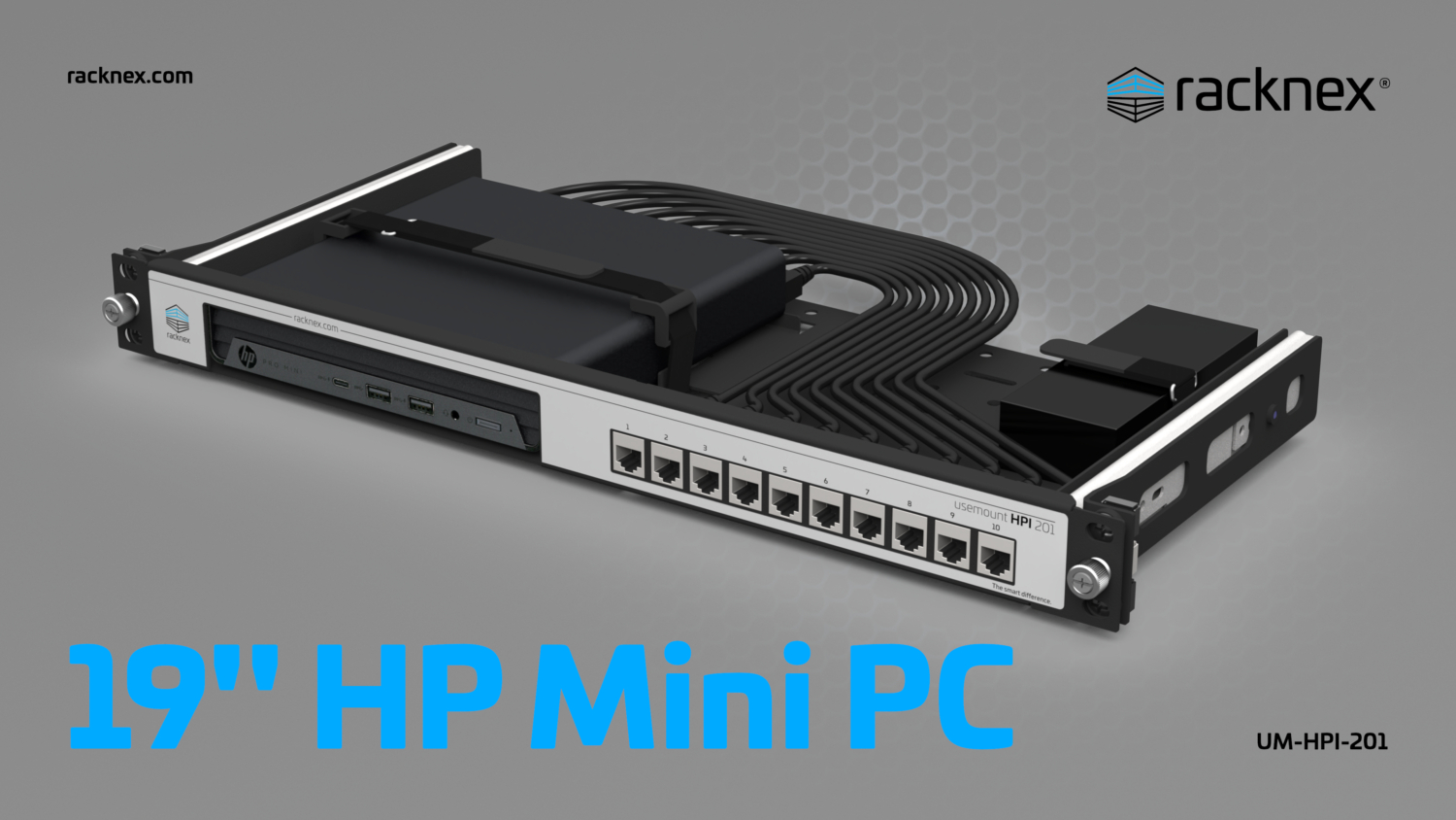 HP Mini PC Rack Mount Kit UM-HPI-201 | racknex