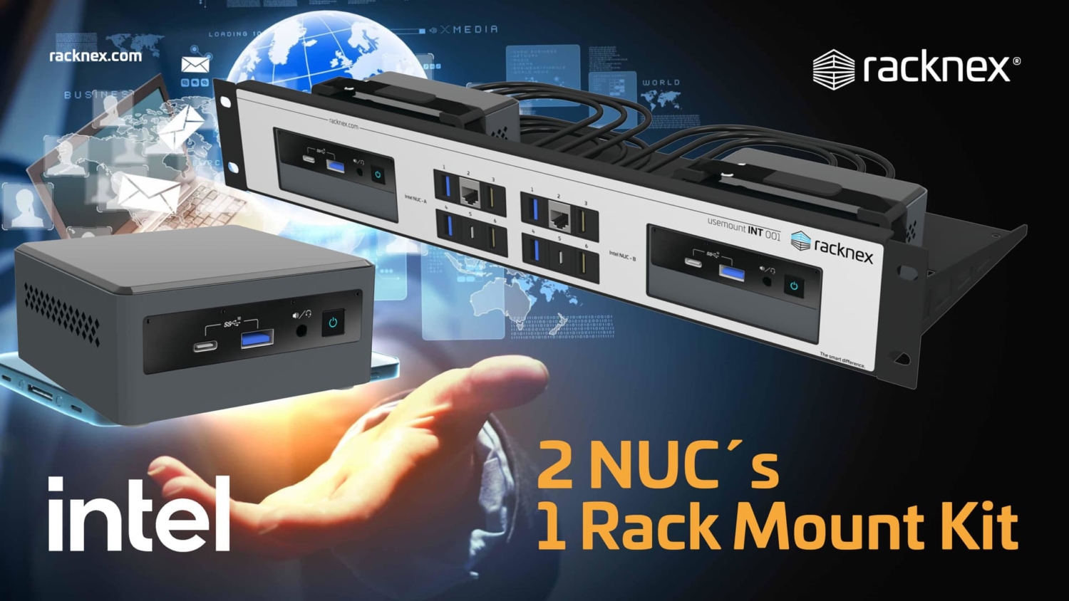19 inch Intel NUC Rack Mount Kits | racknex