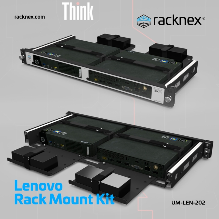 2x Lenovo ThinkCentre / ThinkStation -Tiny Rack Mount Kit